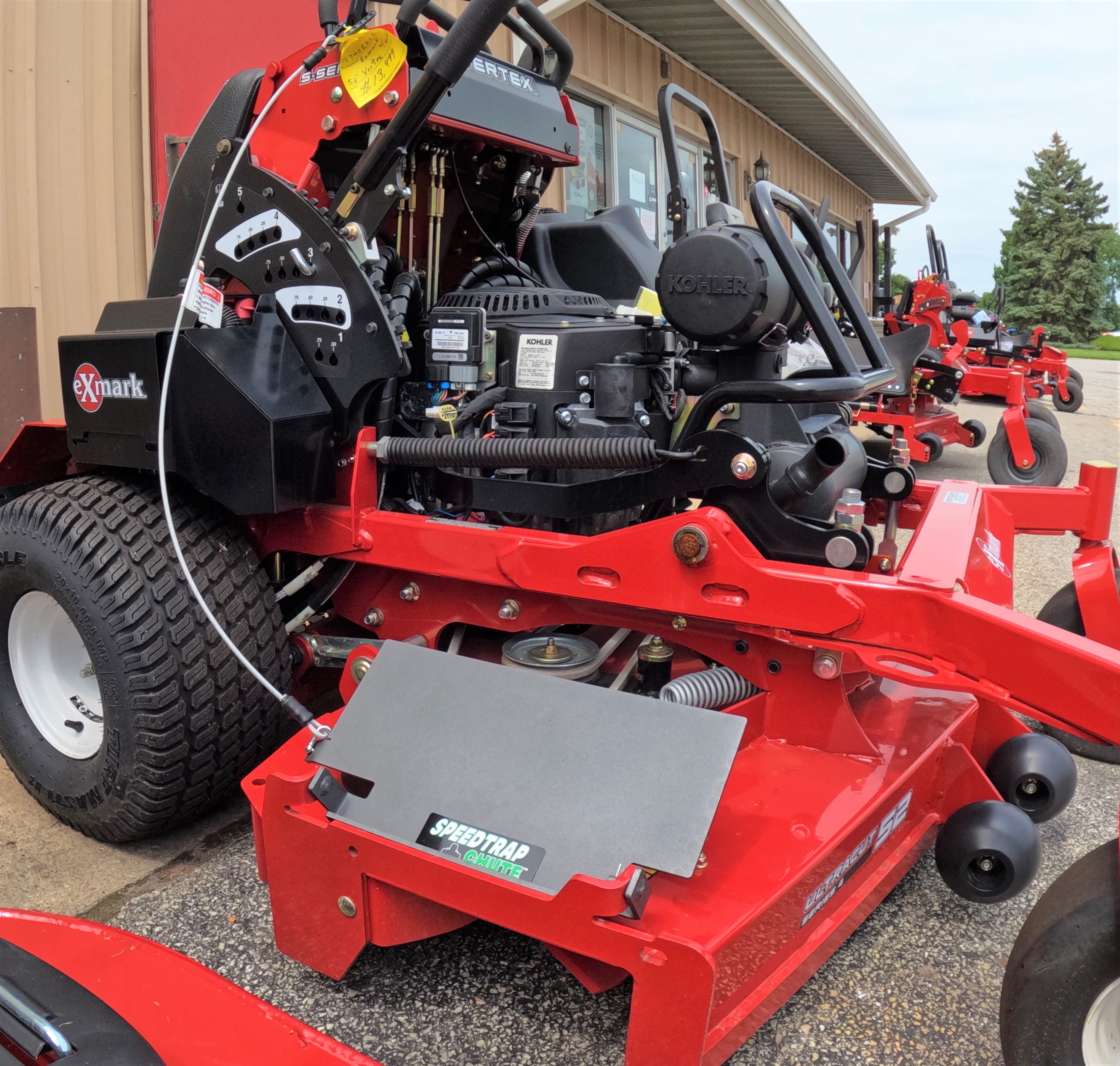 Speedtrap® Chute Blocker Exmark® Vertex® S Series – Speedtrap Chute LLC