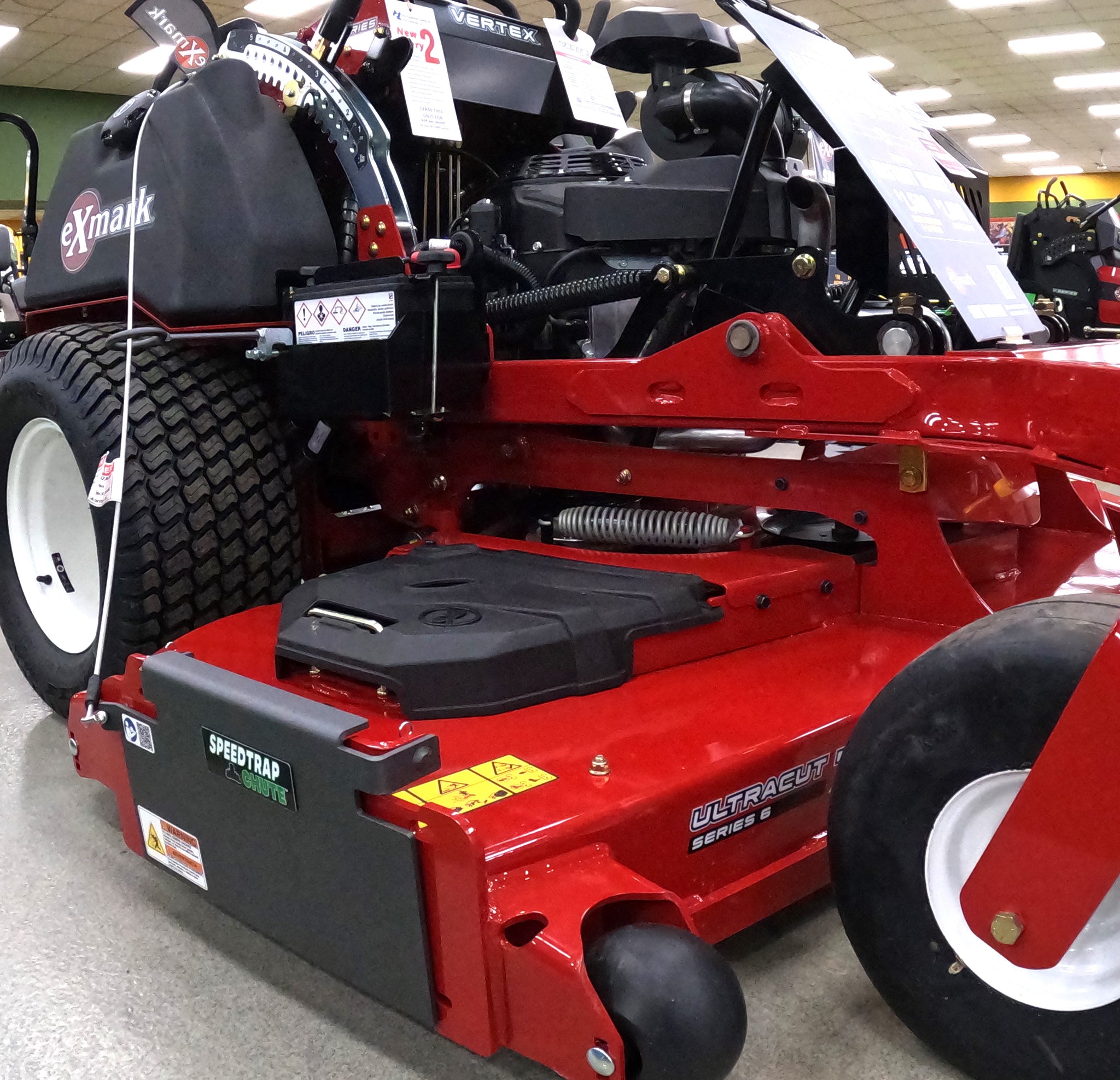 Speedtrap® Chute Blocker Exmark® Vertex® X Series – Speedtrap Chute LLC