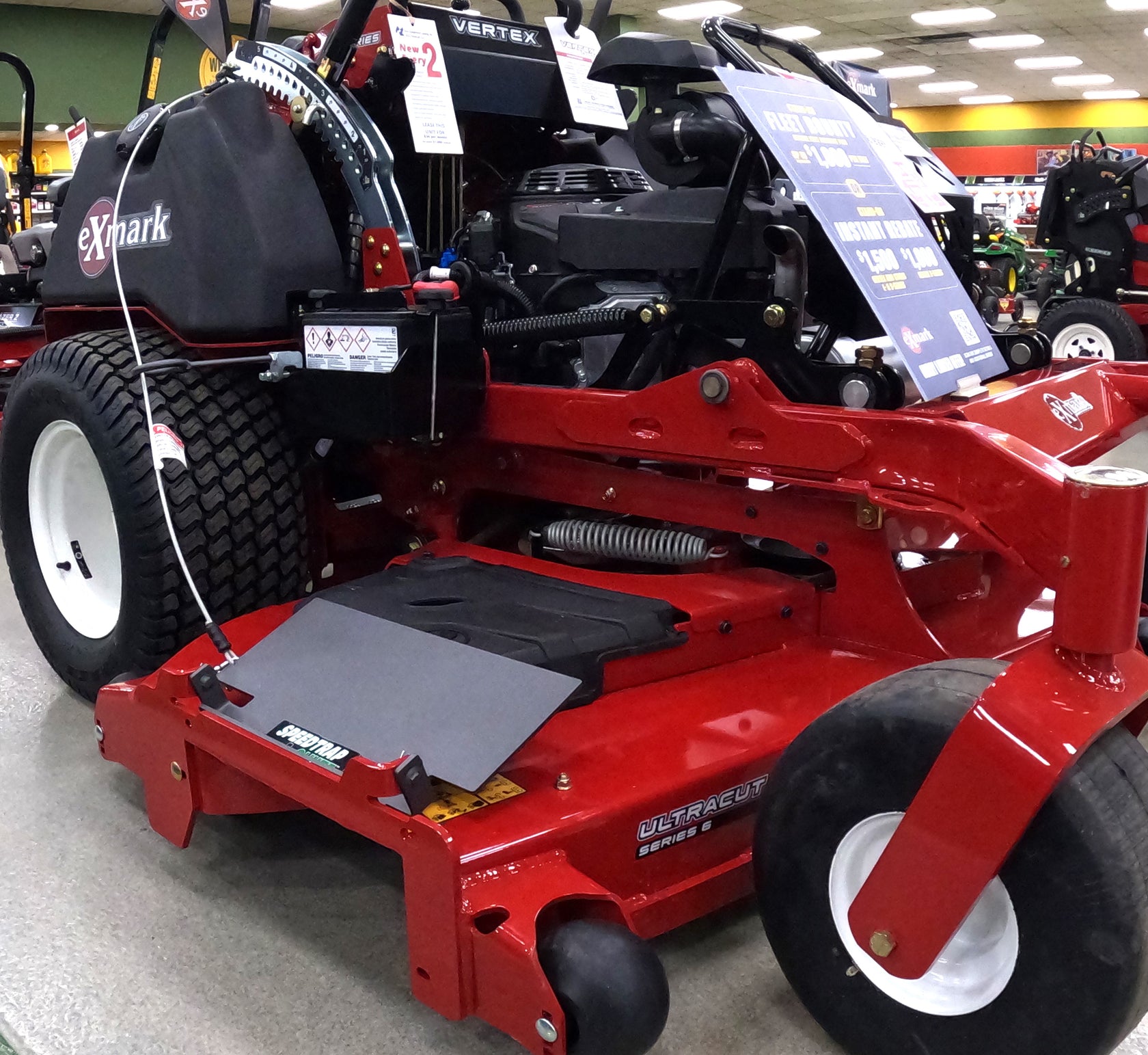 Speedtrap® Chute Blocker Exmark® Vertex® X Series – Speedtrap Chute LLC