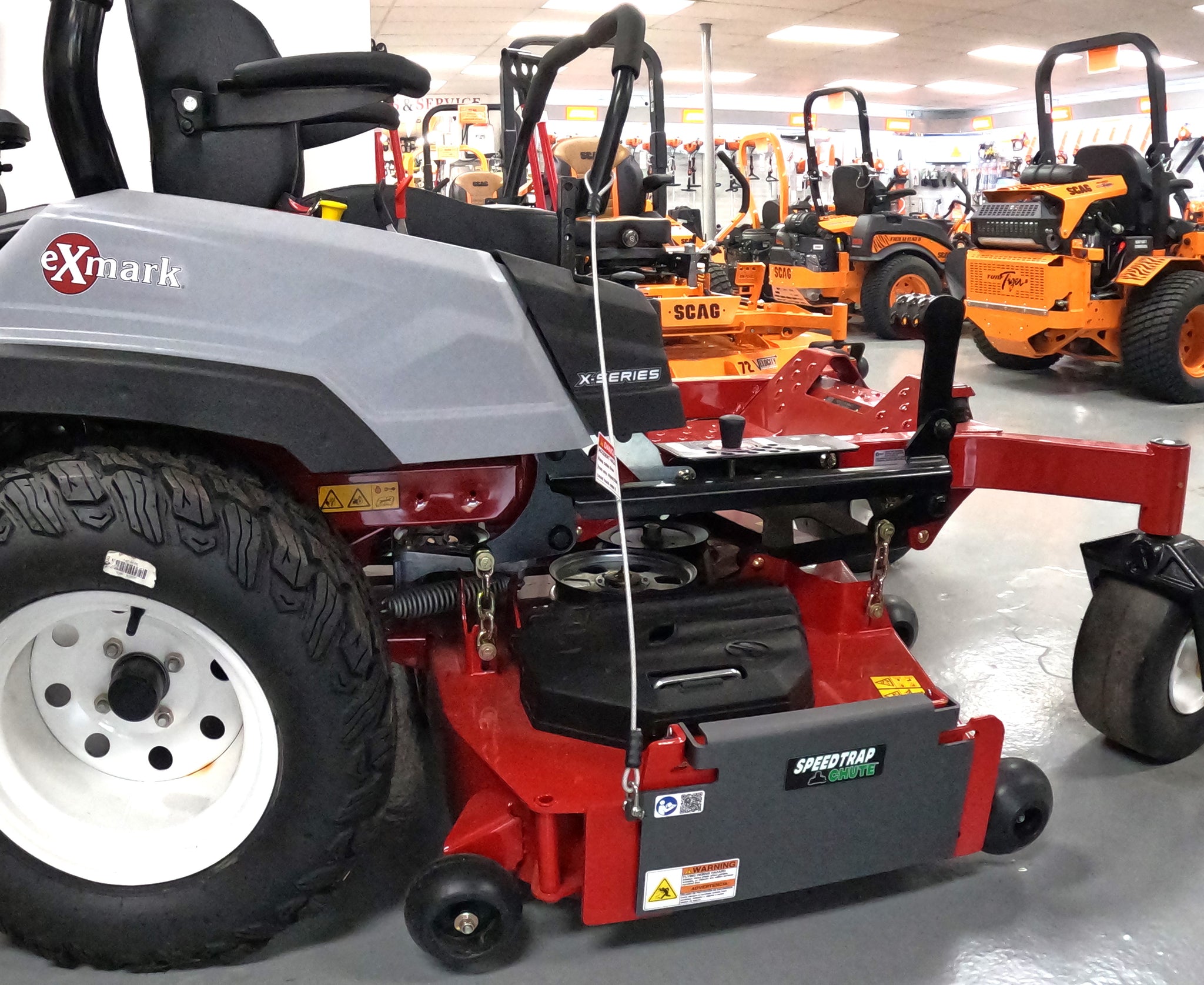 Speedtrap® Chute Blocker Exmark® Radius® X Series – Speedtrap Chute LLC